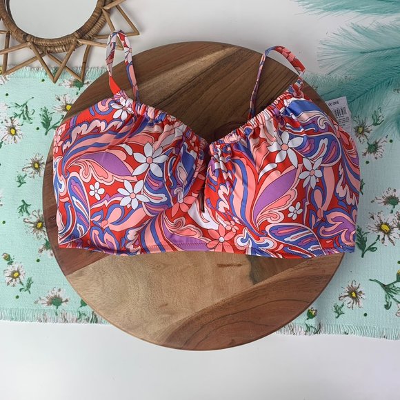 Shade & Shore | Swim | Nwt Multi Colored Floral Swim Top Shade Shore ...